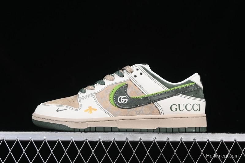 Nike SB Dunk Low Gucci Collaboration Anniversary High-End Custom Low ...
